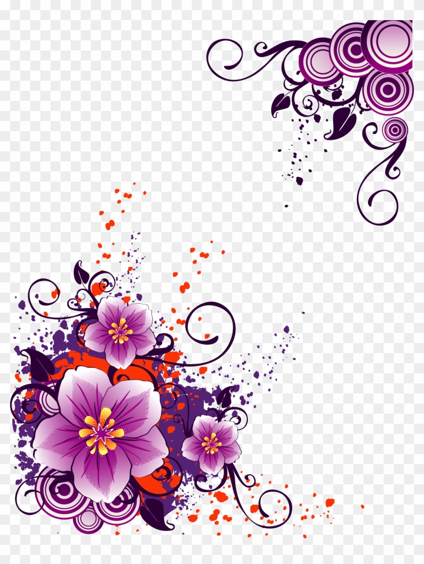 Vector Flowers Cdr Free Clipart (#2964634) - PikPng