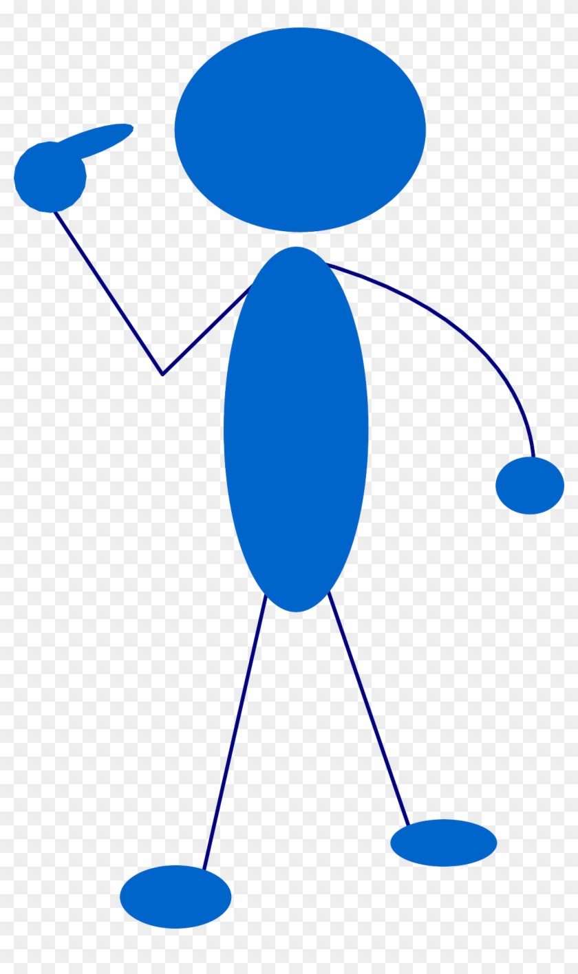 Download Stickman Cartoon Pointing Finger Clipart Png Download - PikPng