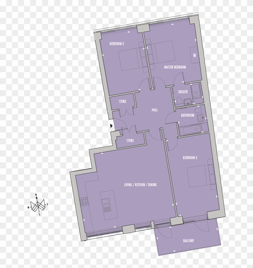3rd Floor - Floor Plan Clipart (#2970303) - PikPng