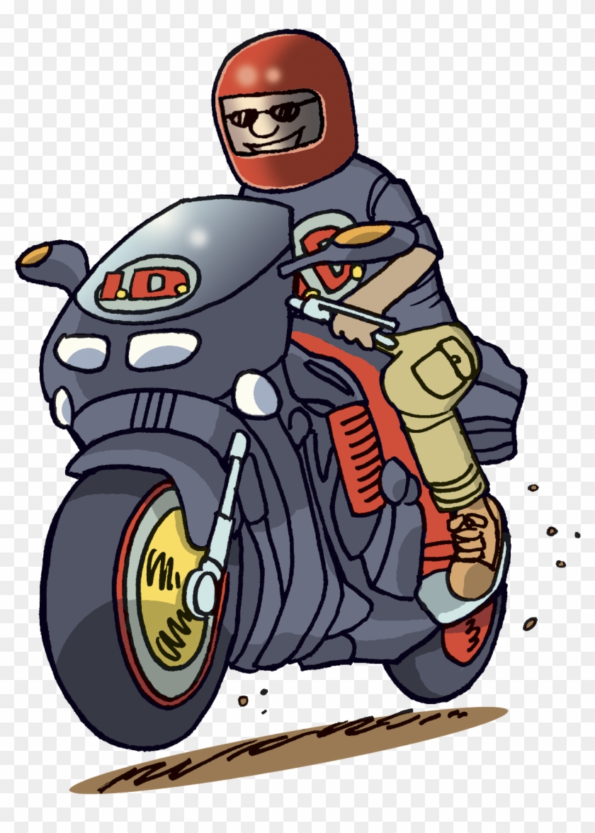 Tires Clipart Motorbike - Riding A Motorcycle Clipart - Png Download ...