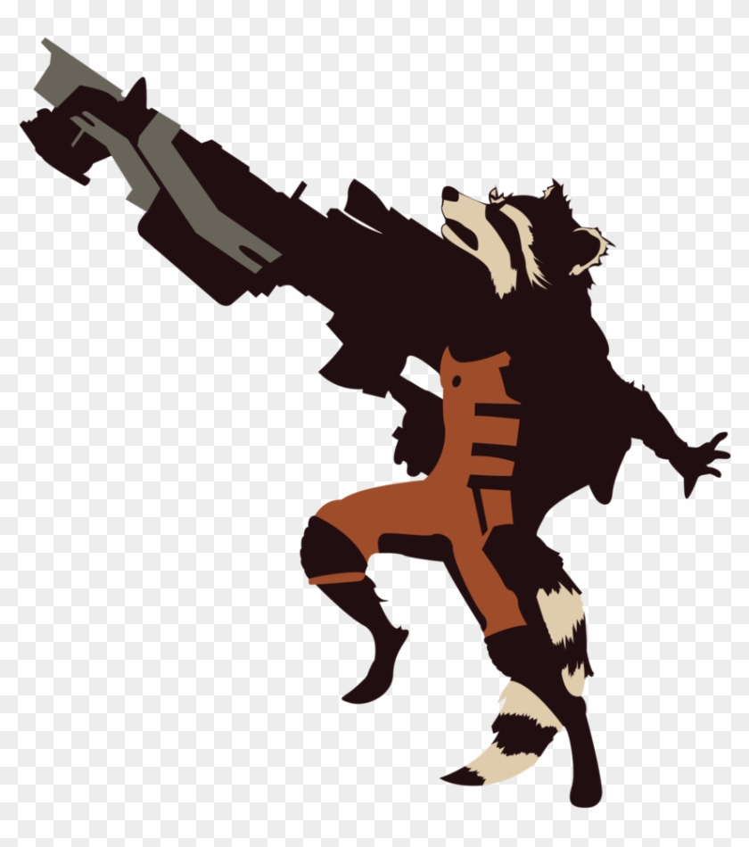 Rocket Raccoon - Guardians Of The Galaxy Rocket Raccoon Vector Clipart ...