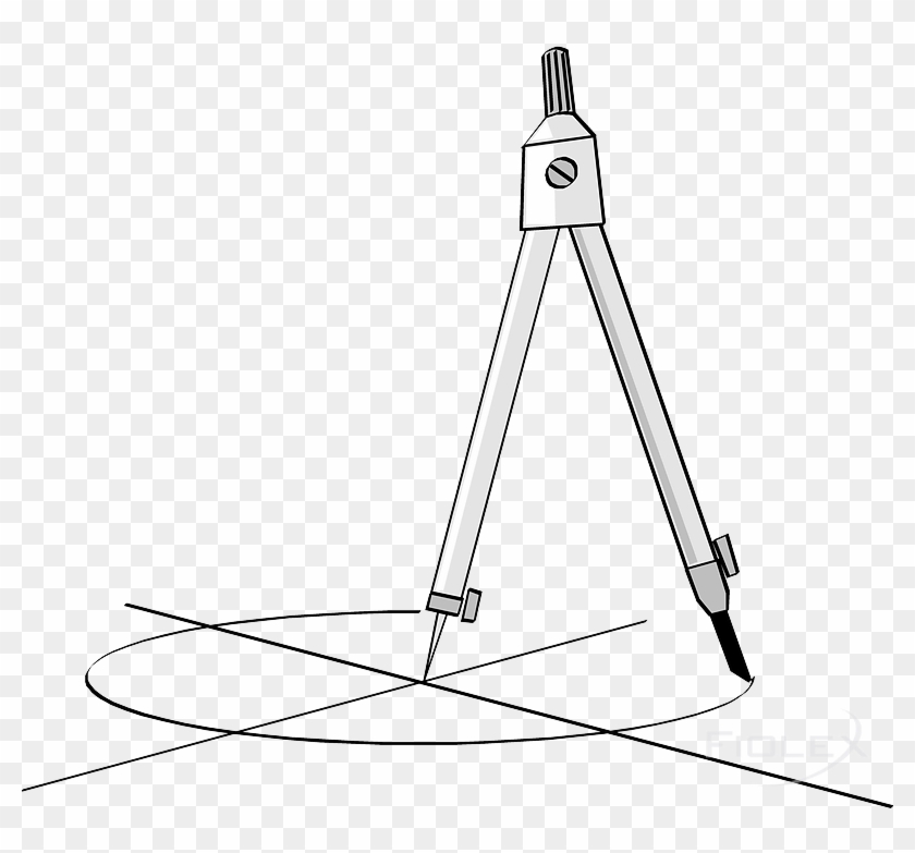 Compass - Line Art Clipart (#3018515) - PikPng