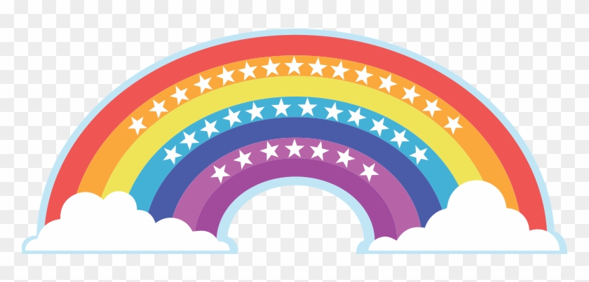 Download Ad Astra Rainbow Sticker - Circle Clipart Png Download - PikPng