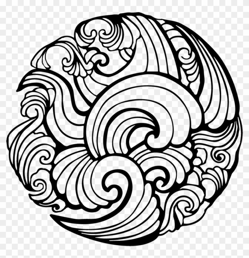Line Art Wind - Waves Drawing Clipart (#3058545) - PikPng