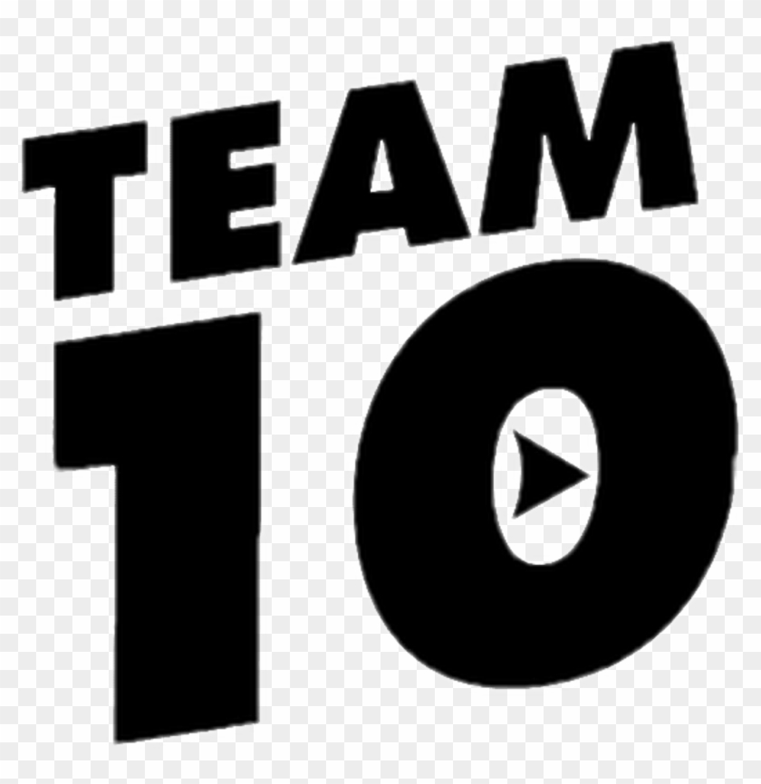 Download Freetoedit Sticker By Jacksonray - Team 10 Logo Black Clipart ...