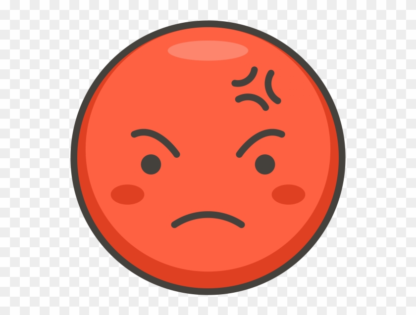 Pouting Face Emoji - Emoji Cemberut Clipart (#3063937) - PikPng
