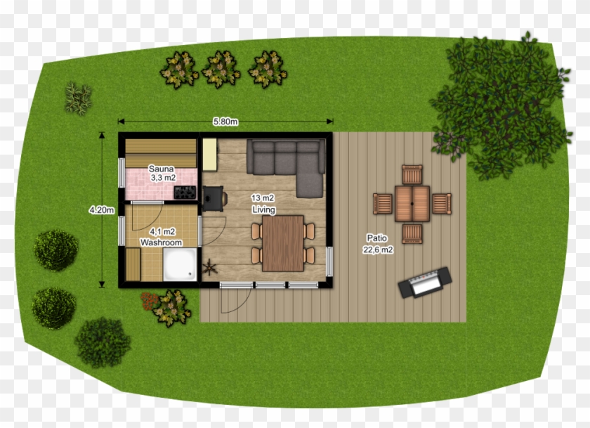 Download Grass Drawing Plan - Building Clipart Png Download - PikPng