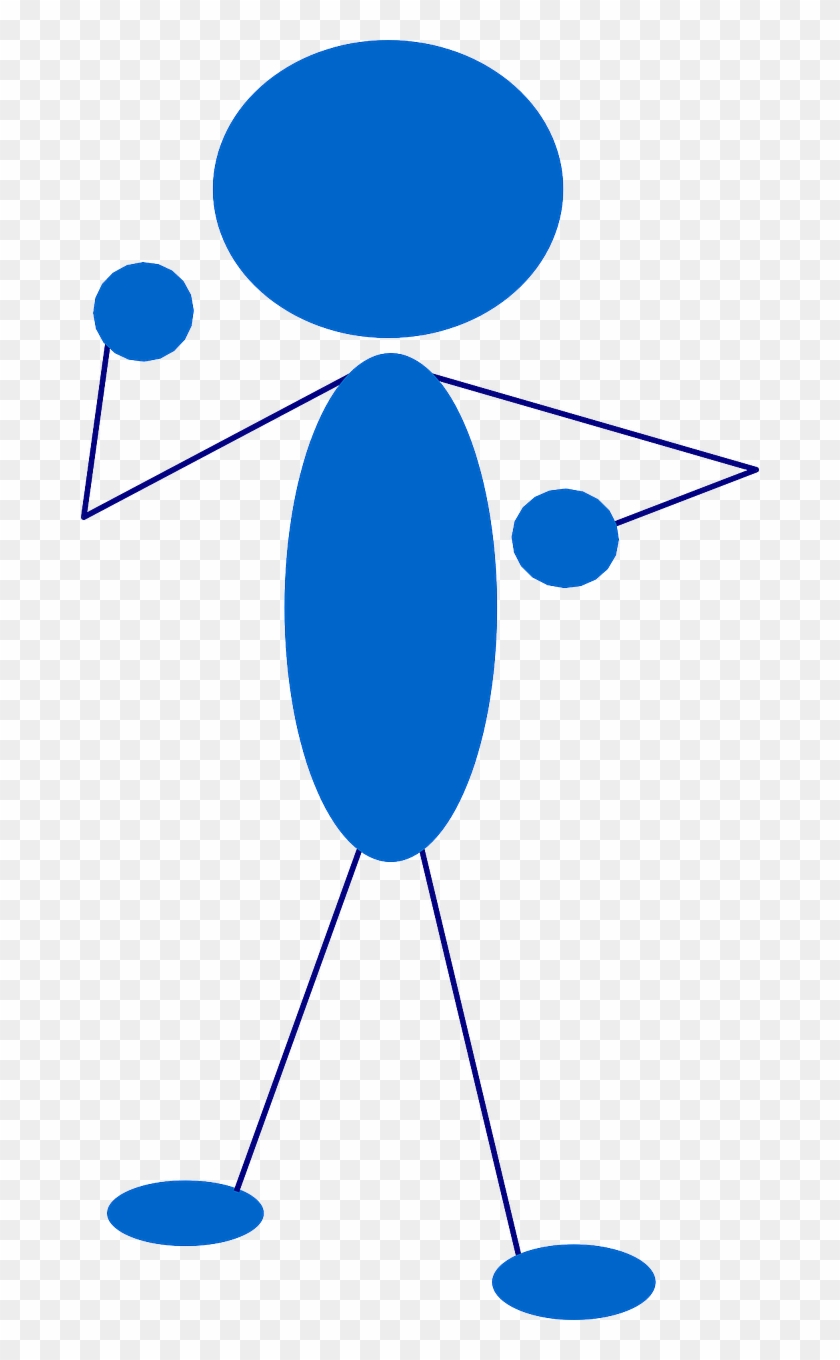 Download Stickman Stick Figure Blue Png Image Clipart Png Download - PikPng