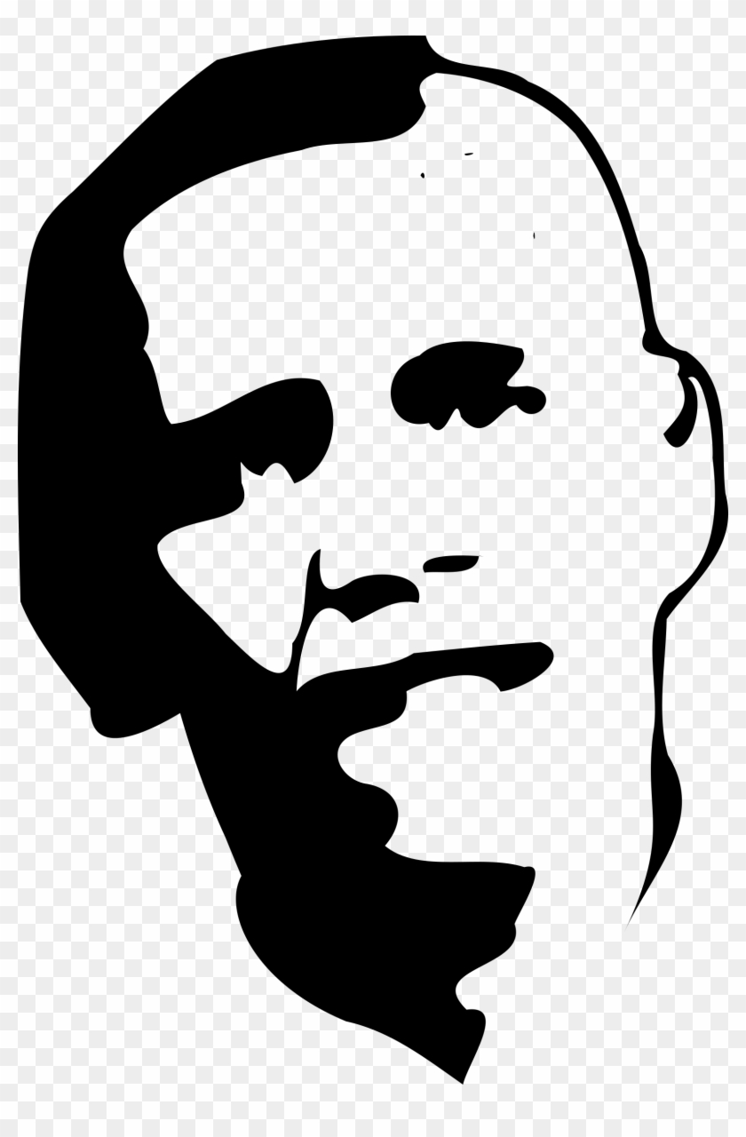 This Free Icons Png Design Of Obama Portrait Bw Clipart (#310199) - PikPng