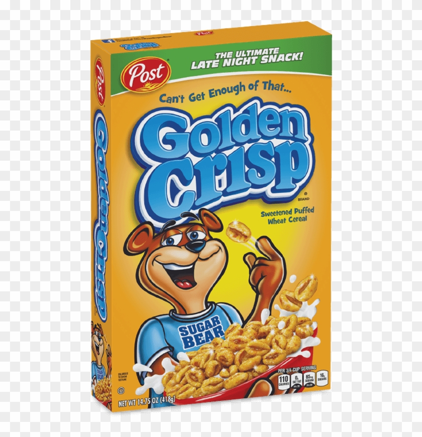 Post Golden Crisp Cereal Box - Golden Crisp Cereal Clipart (#3110516 ...