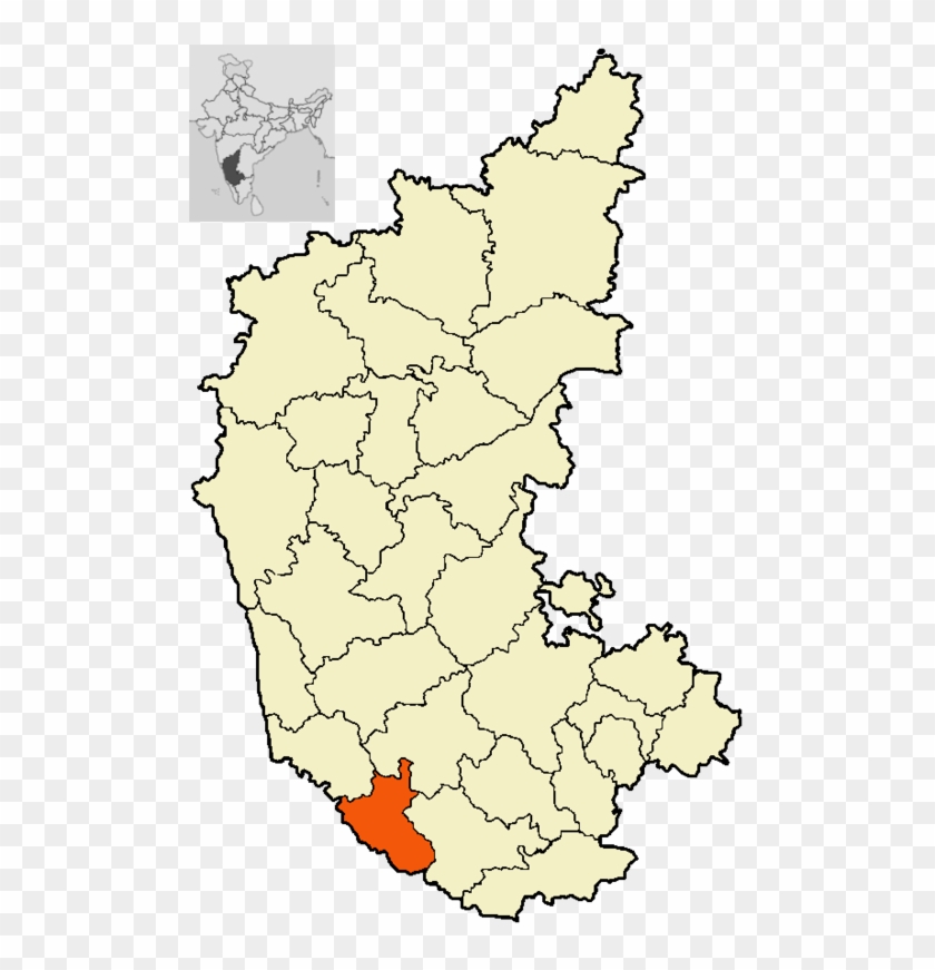Download Coorg Map In Karnataka Clipart Png Download - PikPng