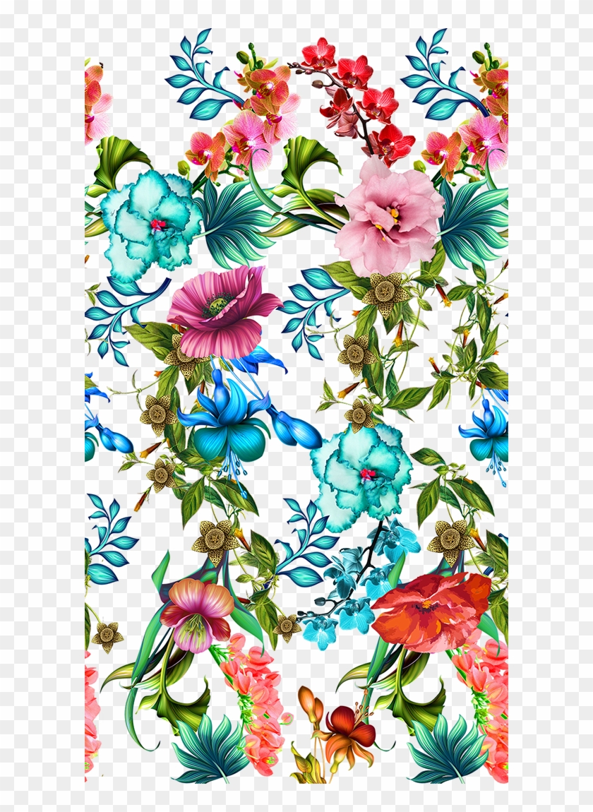 Floral Clipart Floral Print - Motif - Png Download (#3158279) - PikPng