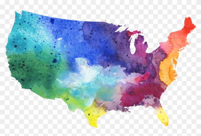 Download Map Of The Us Clipart Png Download - PikPng