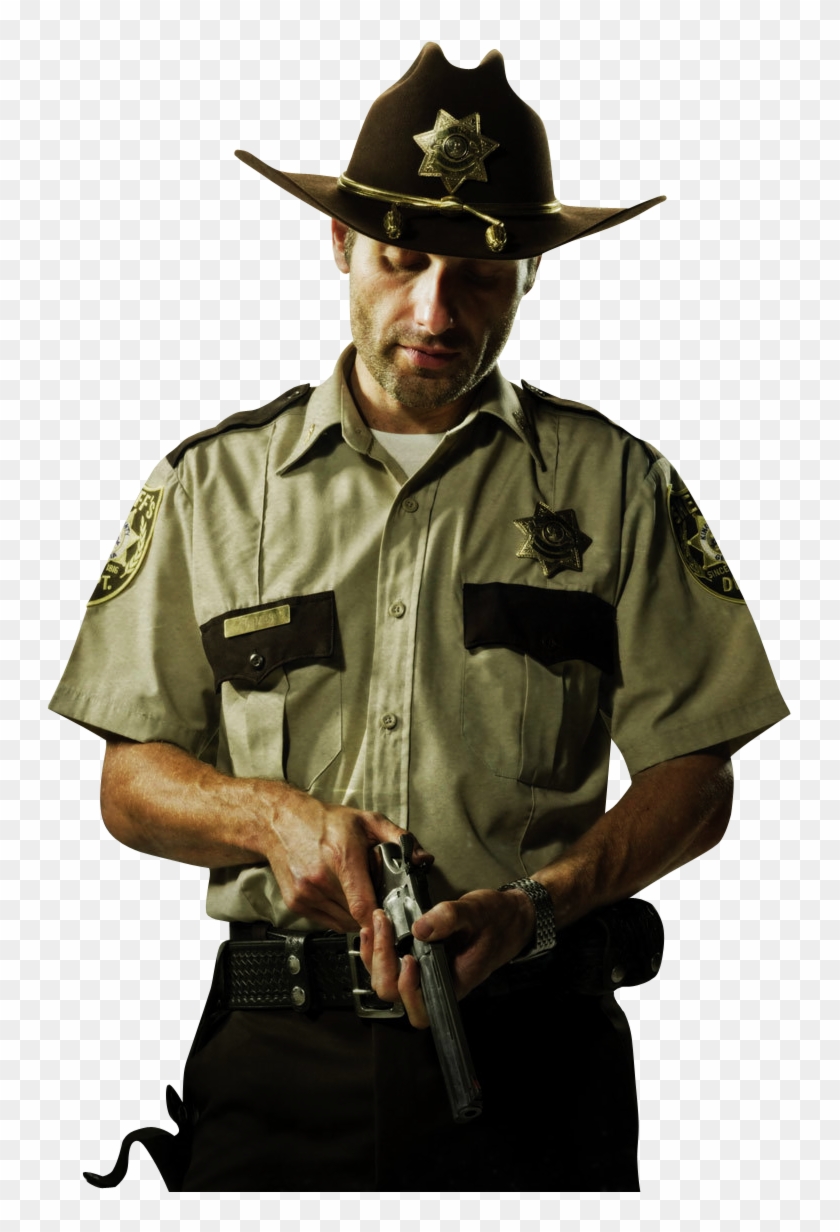 Rick Grimes - - Sheriff Rick Grimes Costume Clipart (#3171609) - PikPng