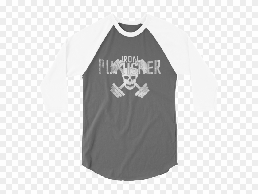 Iron Punisher Raglan - Choppa Style Shirt Clipart (#3188038) - PikPng