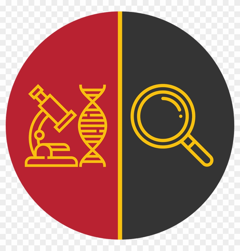 Graphic Of Microscope And Magnifying Glass Icon - Emblem Clipart ...