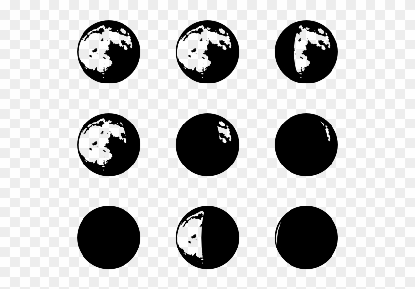 Moon Phase - Moon Phases Clip Arts - Png Download (#320469) - PikPng
