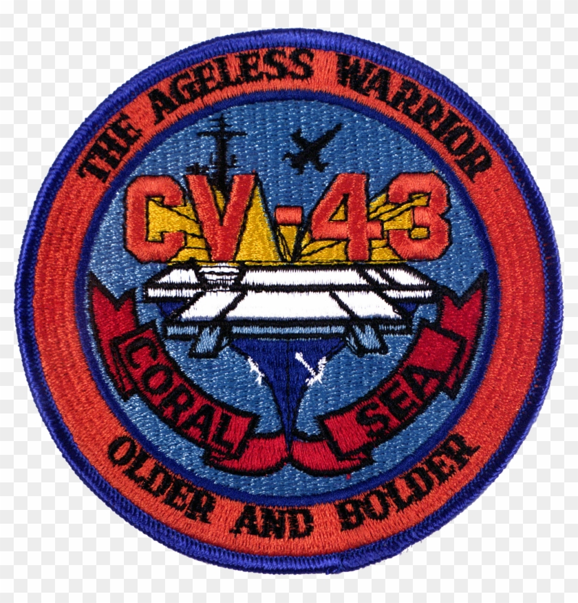 Uss Coral Sea Insignia 1987 - Uss Coral Sea Cv 43 Badge Clipart ...