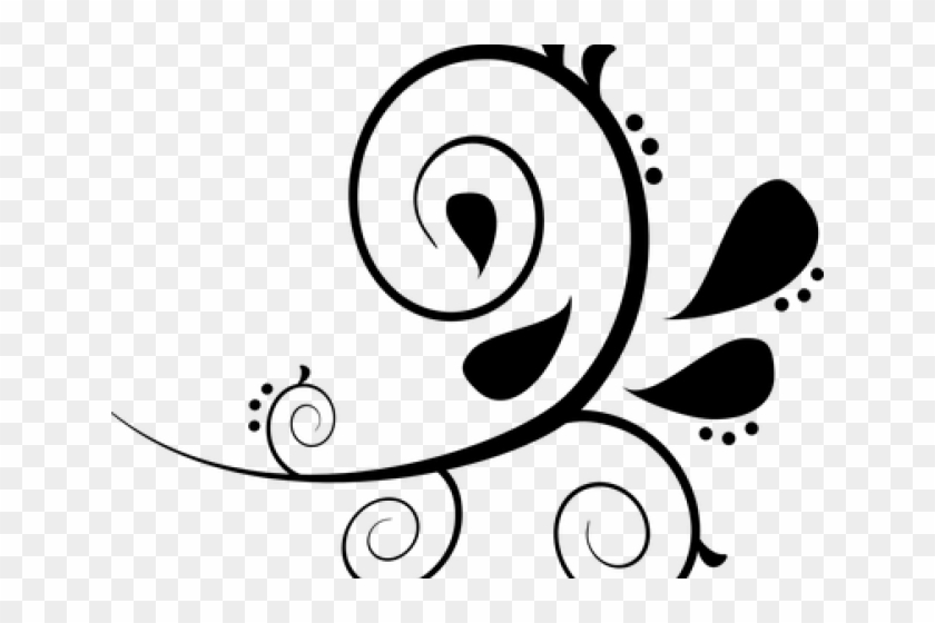 Black Swirls Transparent Background Clipart (#328585) - PikPng