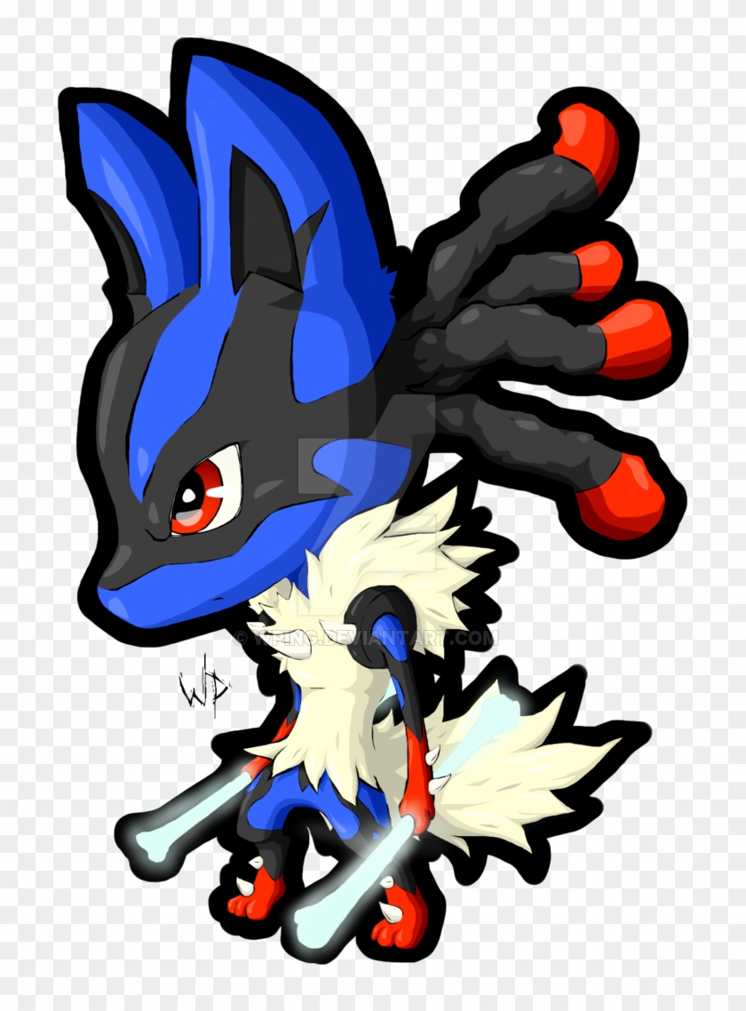 Mini Lucario Mega By Wping-d8vznrd - Lucario Clipart (#3217843) - PikPng