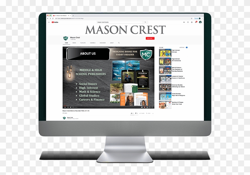 Mason Crest Youtube Channel - Operating System Clipart (#3218131) - PikPng