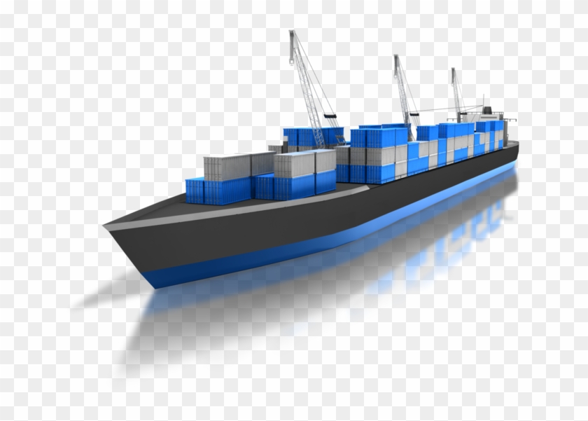 Shipping Hd Png - Blue Cargo Ship Png Clipart (#3292883) - PikPng