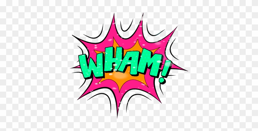Download Wham Sticker - Boom Sign Clipart Png Download - PikPng