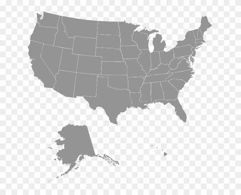Download Us Map 2 - Svg Us Map Vector Clipart Png Download - PikPng