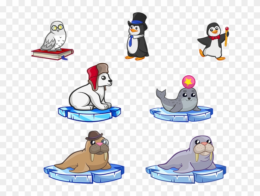 Polar, Animals, Antarctic, Arctic, North Pole, Owl - Polar Bear Clipart ...