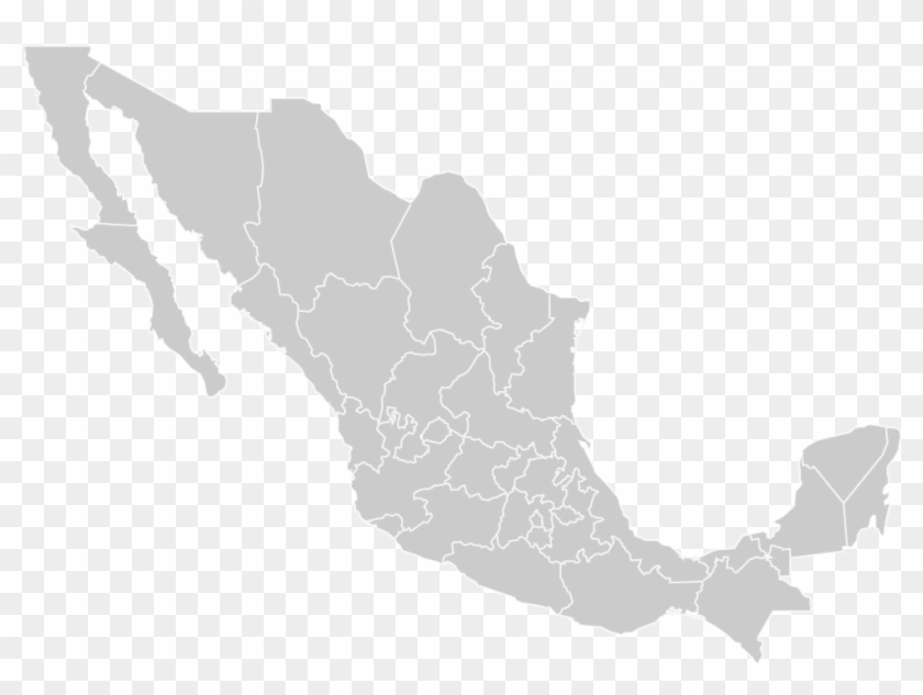Download Mexico Map Vector Free Clipart Png Download - PikPng