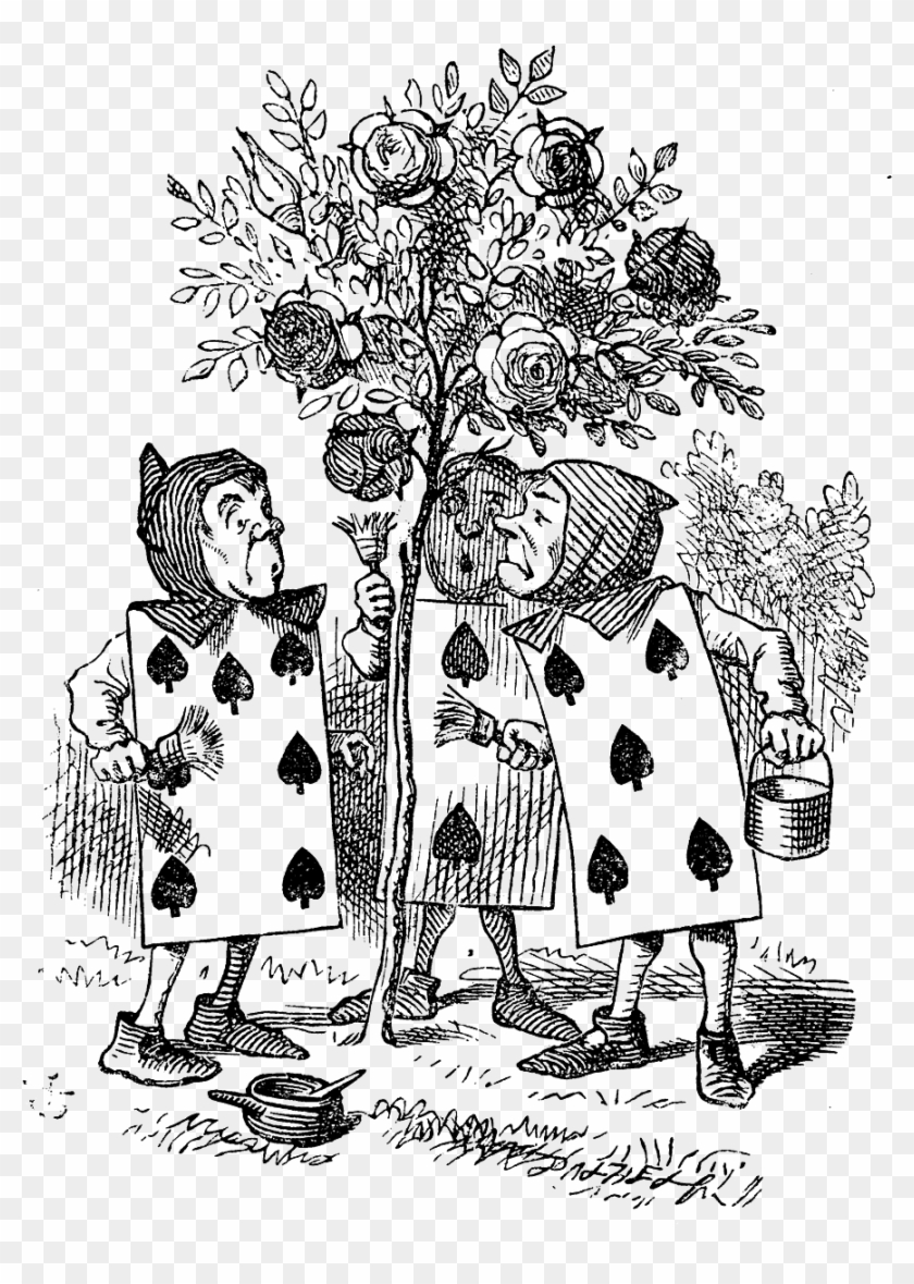 The Queen's Croquet-ground - Alice In Wonderland Drawings Queen Clipart ...
