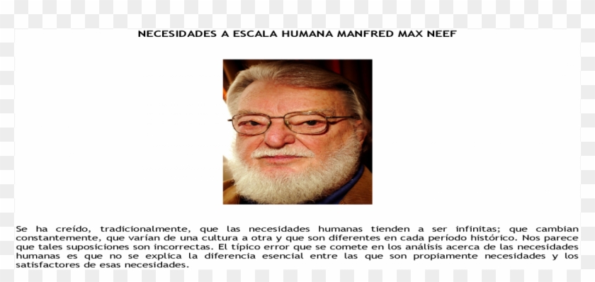 Manfred Max Neef Clipart (#3334016) - PikPng