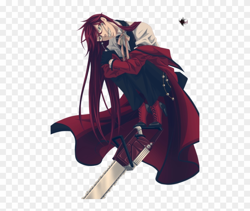 Black Butler Grell Png Clipart (#3361784) - PikPng