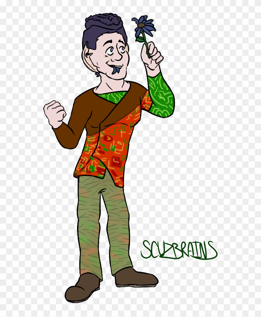 Commission For Of Weyoun Happily Eating A Flower - Cartoon Clipart ...