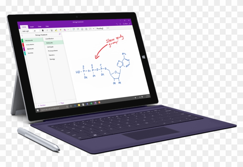 Creating Interactive Lessons With Onenote > - Notebook One Note Clipart (#3378097) - PikPng