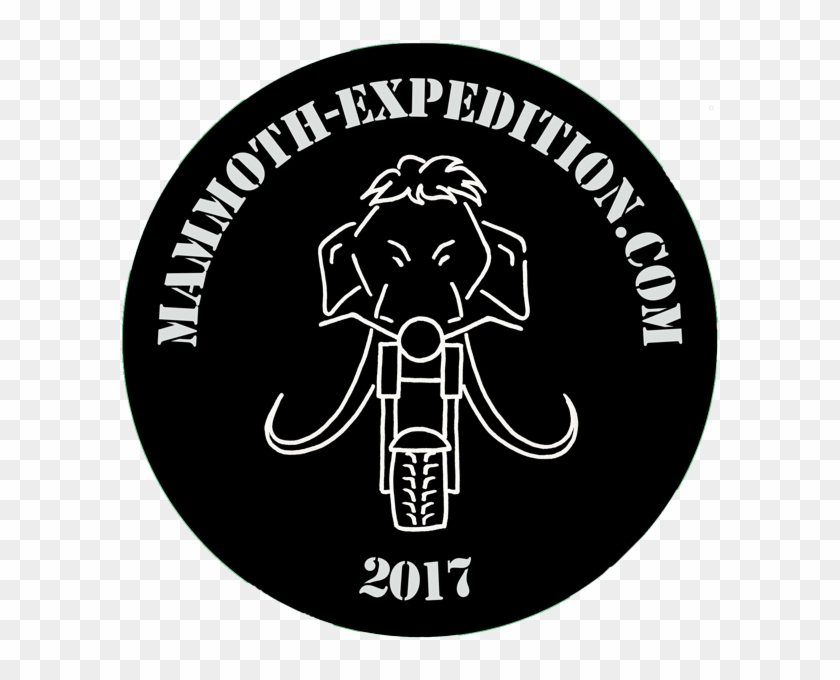 Mammoth Expedition Round Logo 600 Mammoth On Motorcycle - Emblem ...