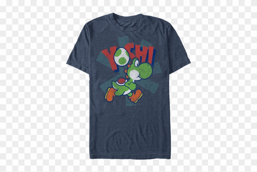 T-shirt - Yoshi - Egg - Blue Heather - Front - Yoshi T Shirt Clipart ...