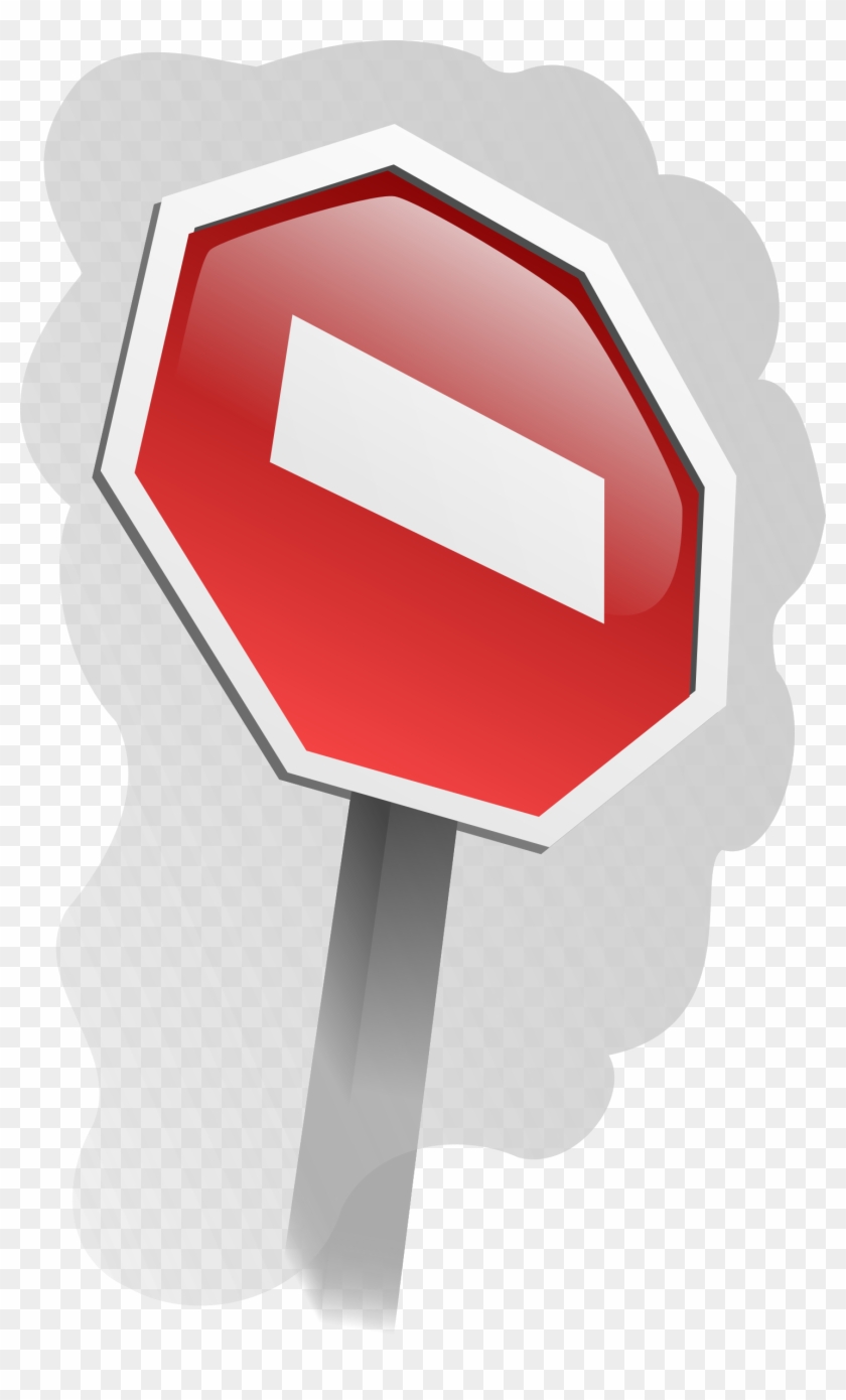 Png Format Images - Cartoon Stop Sign Clipart (#345150) - PikPng