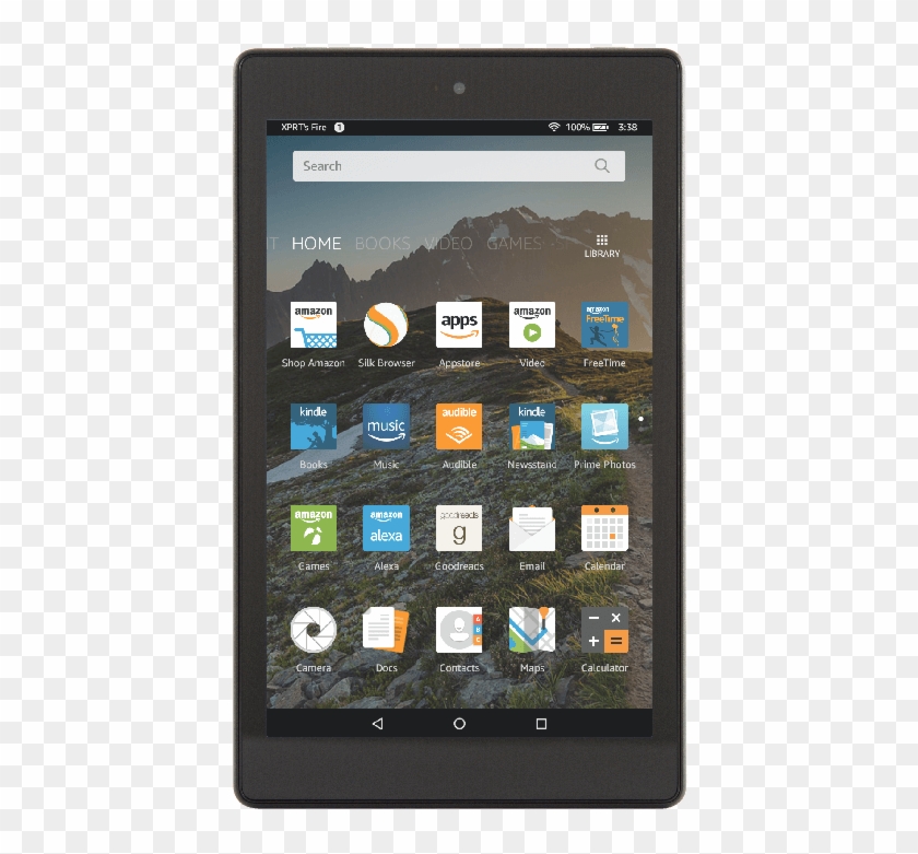 Amazon Fire Hd 8 - Amazon Fire 7 Tablet Home Screen Clipart (#3474224 ...