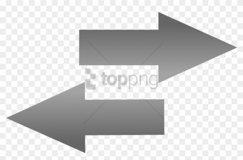 Free Png How To Set Use Left Right Grey Arrow Icon - Paper Clipart ...