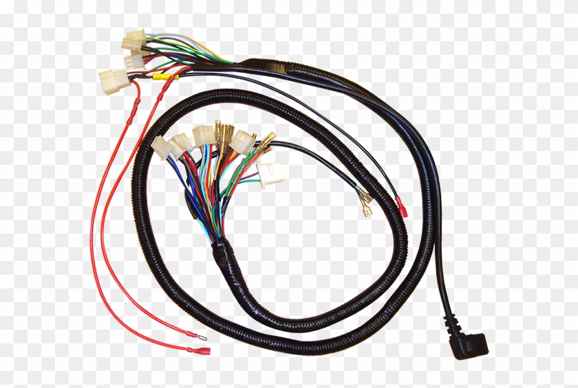 Electric Motorcycle Wiring Harness - Wire Clipart (#3522917) - PikPng