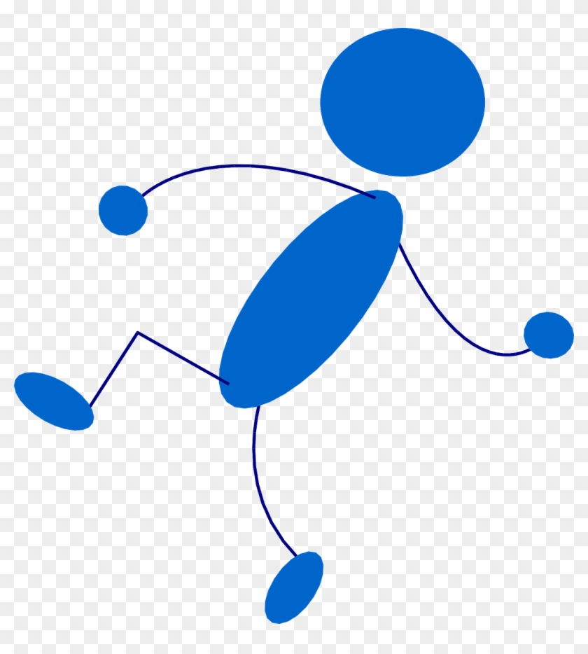 Stickman Stick Figure Man Blue Png Image - Throwing Stick Man Clipart ...