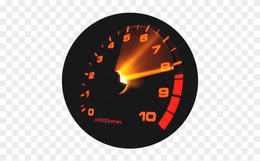 Download Fast - Red Line Rpm Gauge Clipart Png Download - PikPng