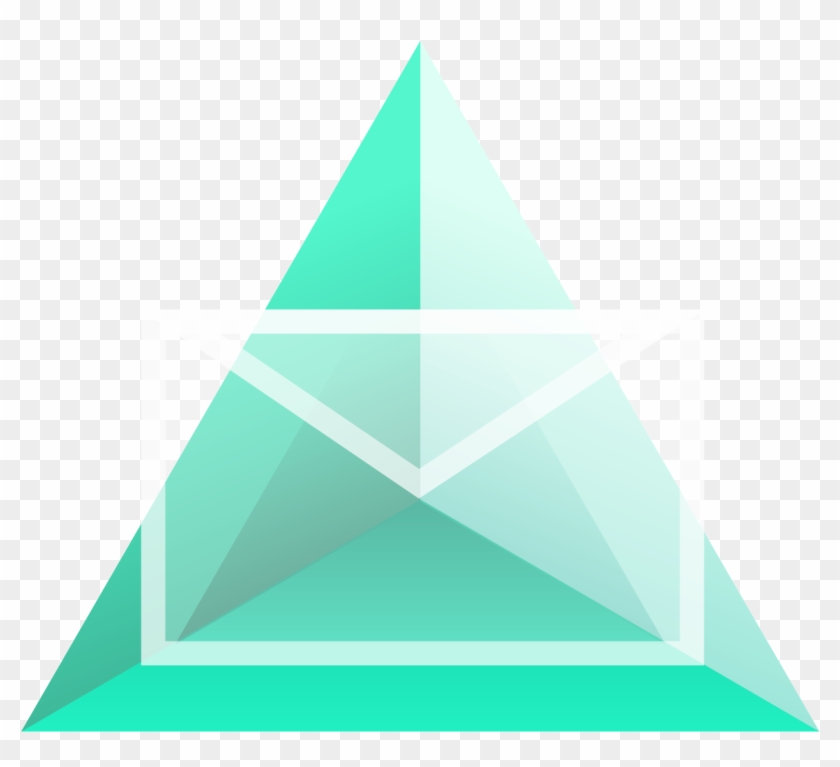 Mail Icon Custom Designed For My Own Desktop - Triangle Clipart ...