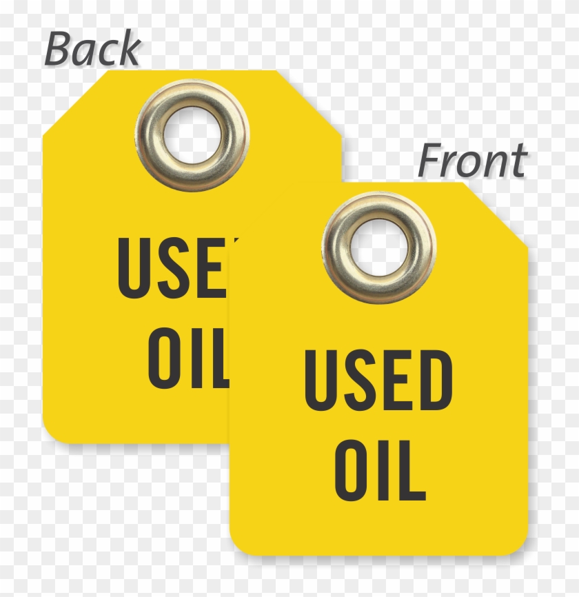 Used Oil Mini Tag - Waste Oil Tag Clipart (#3607086) - PikPng
