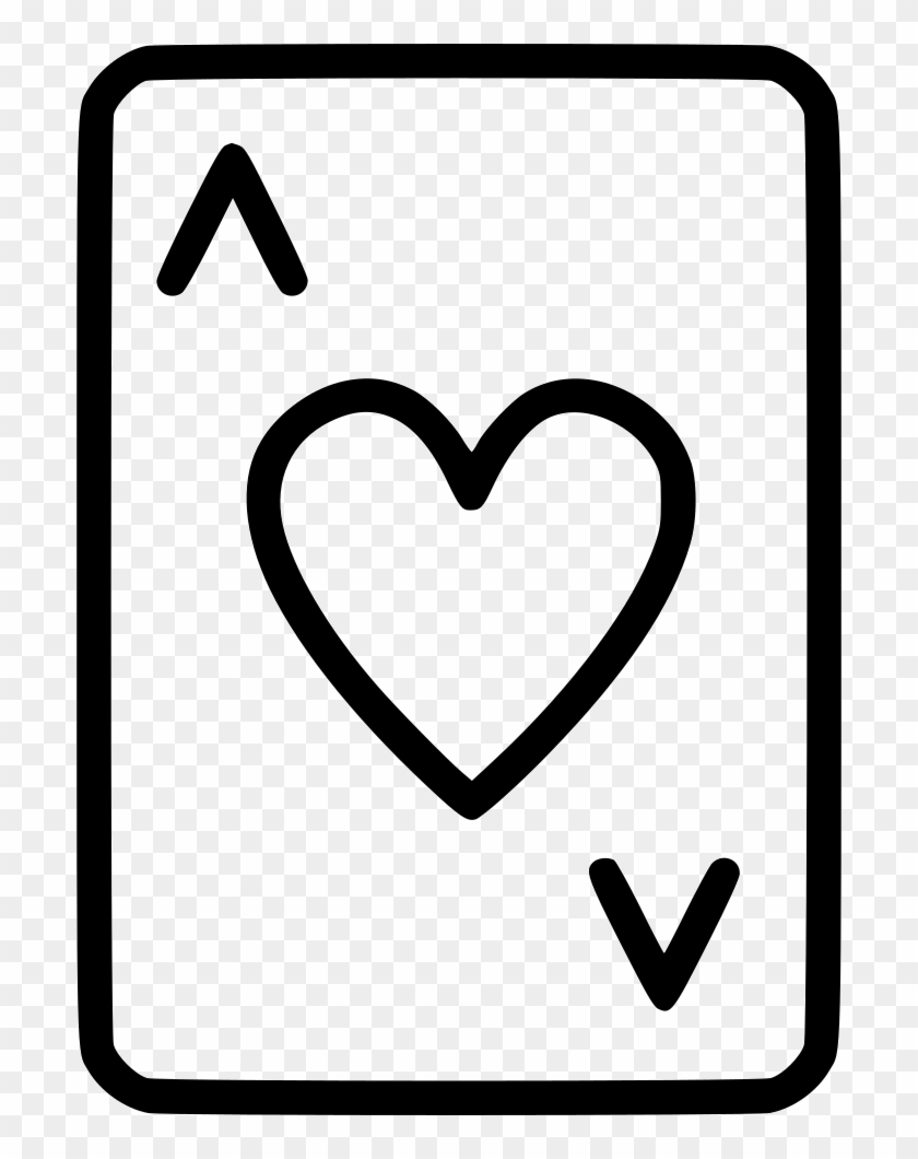 Png File Svg - Ace Of Hearts Black Transparent Clipart (#3647358) - PikPng