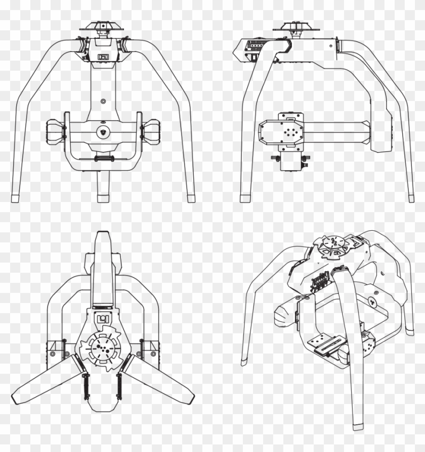 Download Aerigon Iag 3 Gimbal - Technical Drawing Clipart Png Download ...