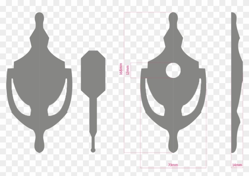 6 Inch Victorian Urn Self Adhesive Door Knocker Dimensions - Emblem ...