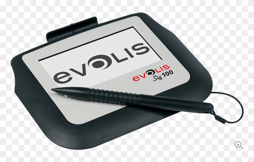 Compact Lcd Signature Pad - Evolis Signature Pad Sig100 Clipart ...