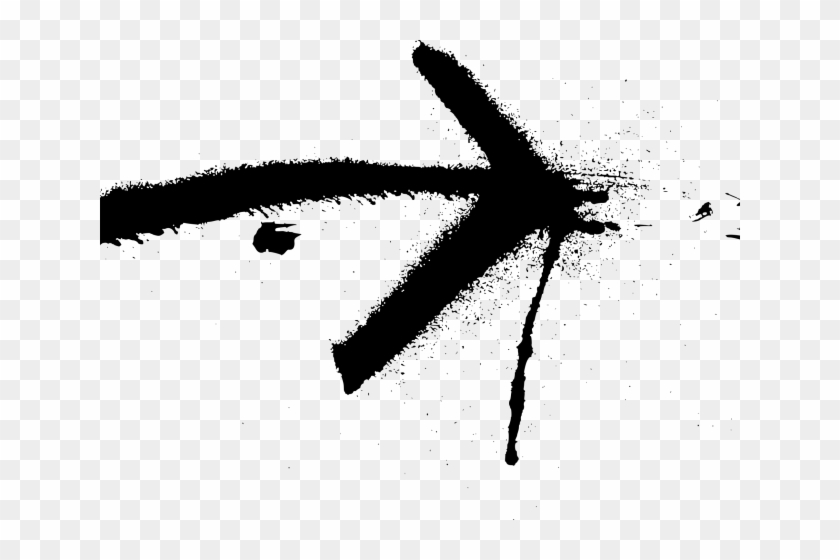 Drawn Pen Arrow Png - Spray Painted Arrow Transparent Background ...